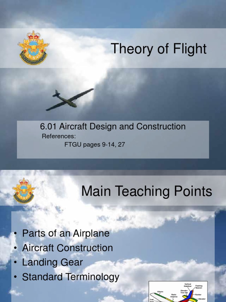 Theory of Flight: 6.01 Aircraft Design and Construction | PDF | Landing ...