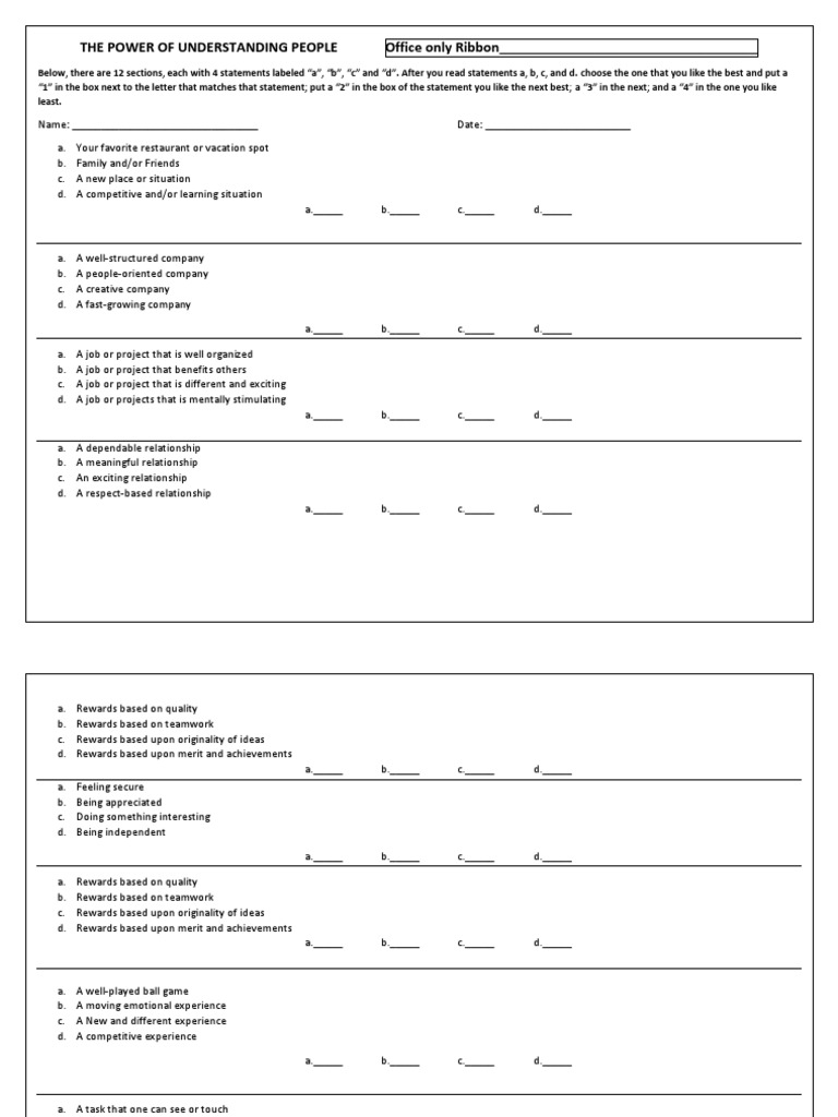 The Power of Understanding People Office Only Ribbon | PDF ...