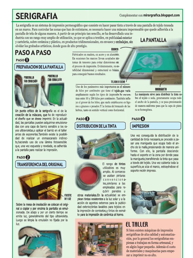 Proceso de Serigrafia | PDF