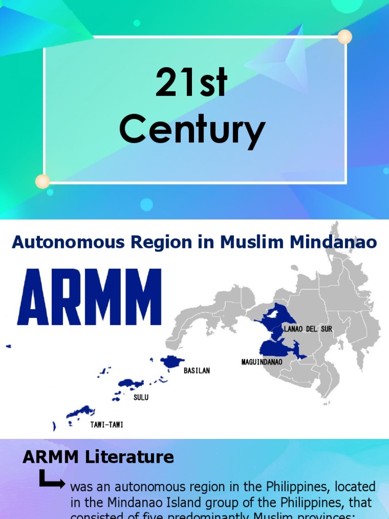 ARMM Literature | PDF | Mindanao | Philippines