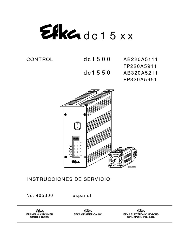 Instrucciones de Servicio EFKA DC 15 | PDF | Compilador | Software