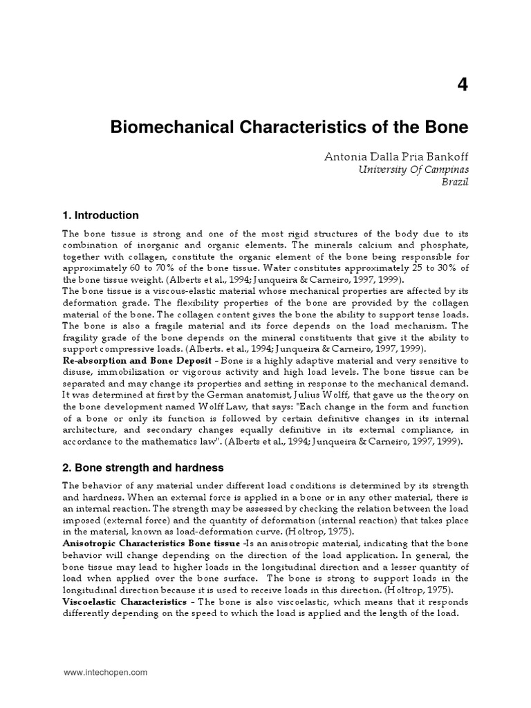 Bone PDF | PDF | Deformation (Engineering) | Stress (Mechanics)