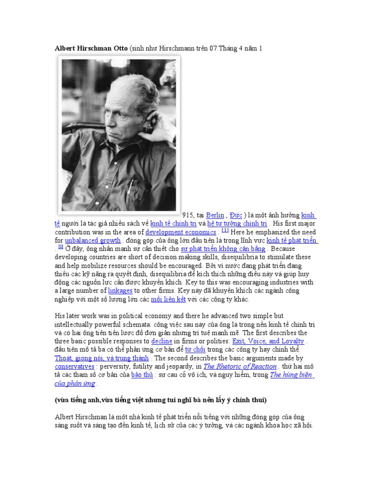 Albert Hirschman Otto