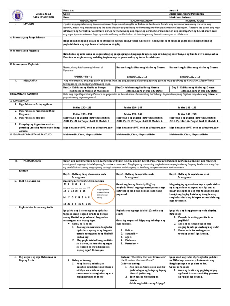 AP8 2nd Grading DLL | PDF