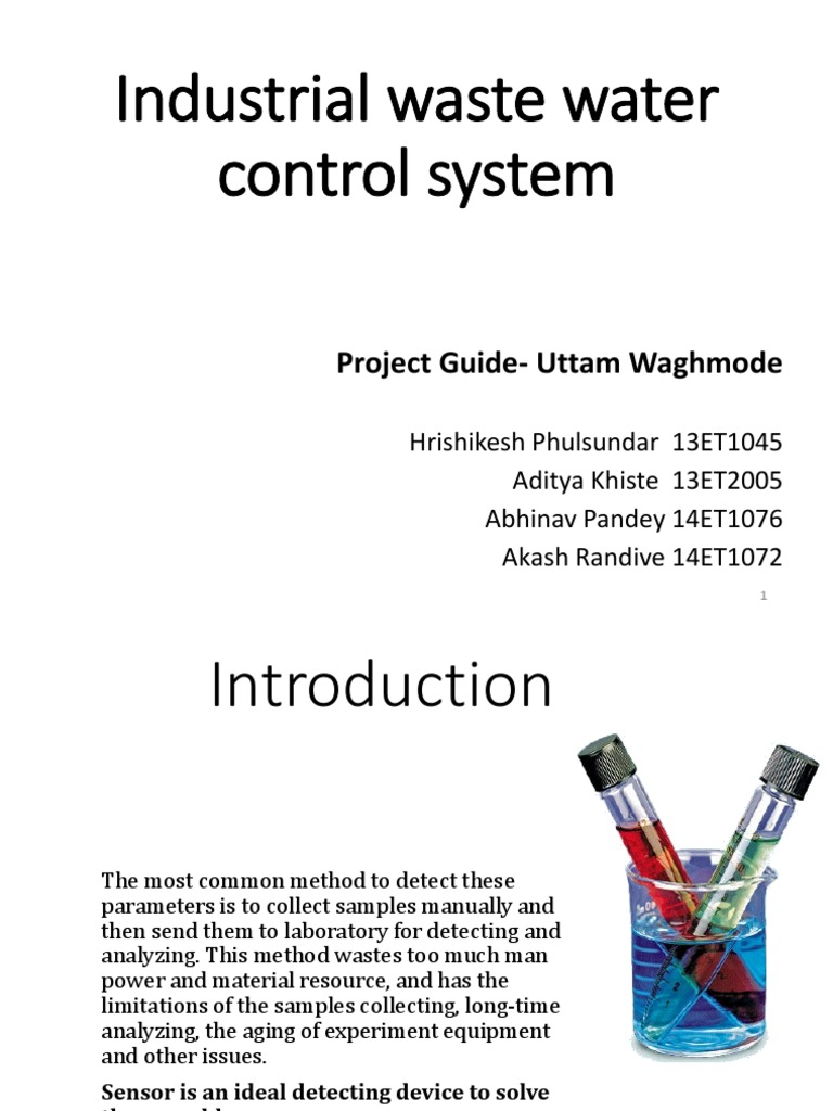 Industrial Waste Water Control System: Project Guide-Uttam Waghmode ...