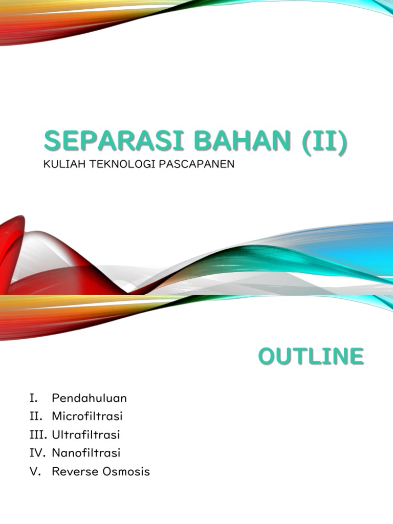 Separasi Bahan (II) PDF | PDF
