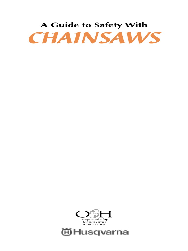 Chainsaw Safety Handbook | PDF | Nature