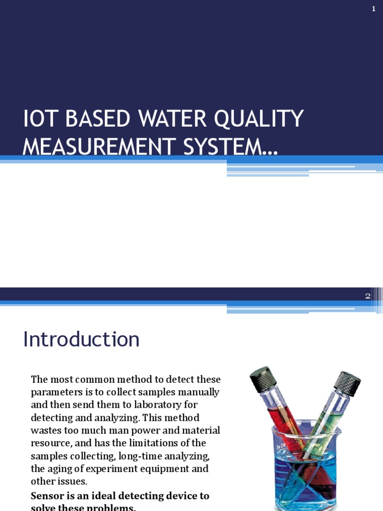 Iot Based Water Quality Measurement System | PDF | Internet Of Things ...