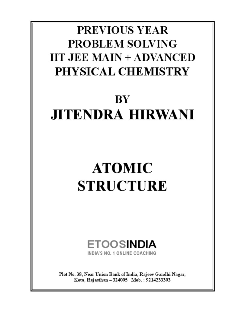Atomic Structure Pdf Electron Atomic Orbital