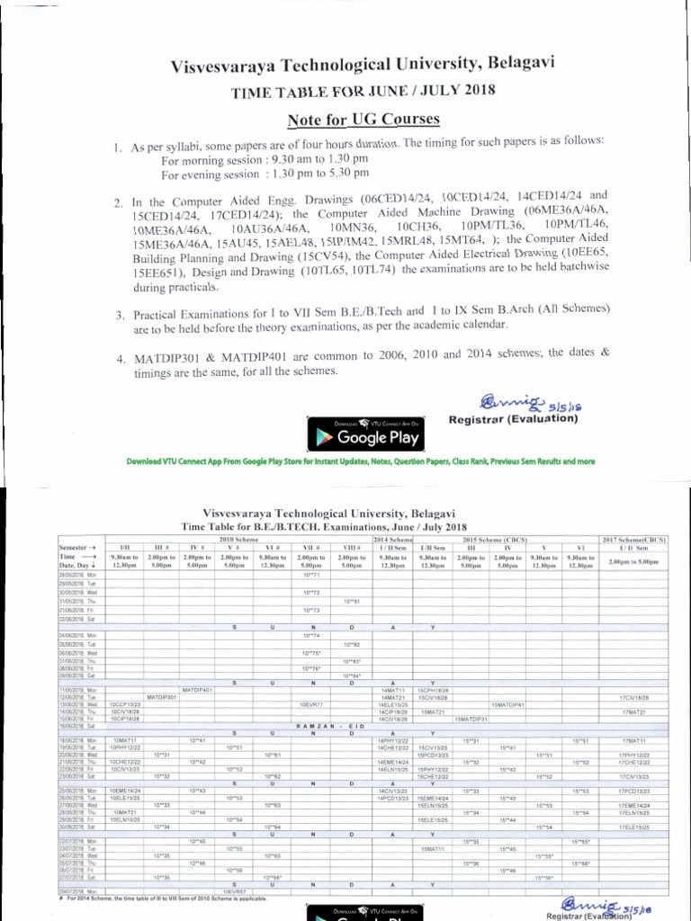 Download VTU Connect App for Updates | PDF