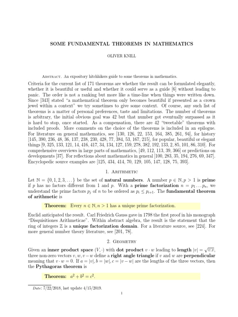Fundamental Maths | PDF | Representation Theory | Group (Mathematics)