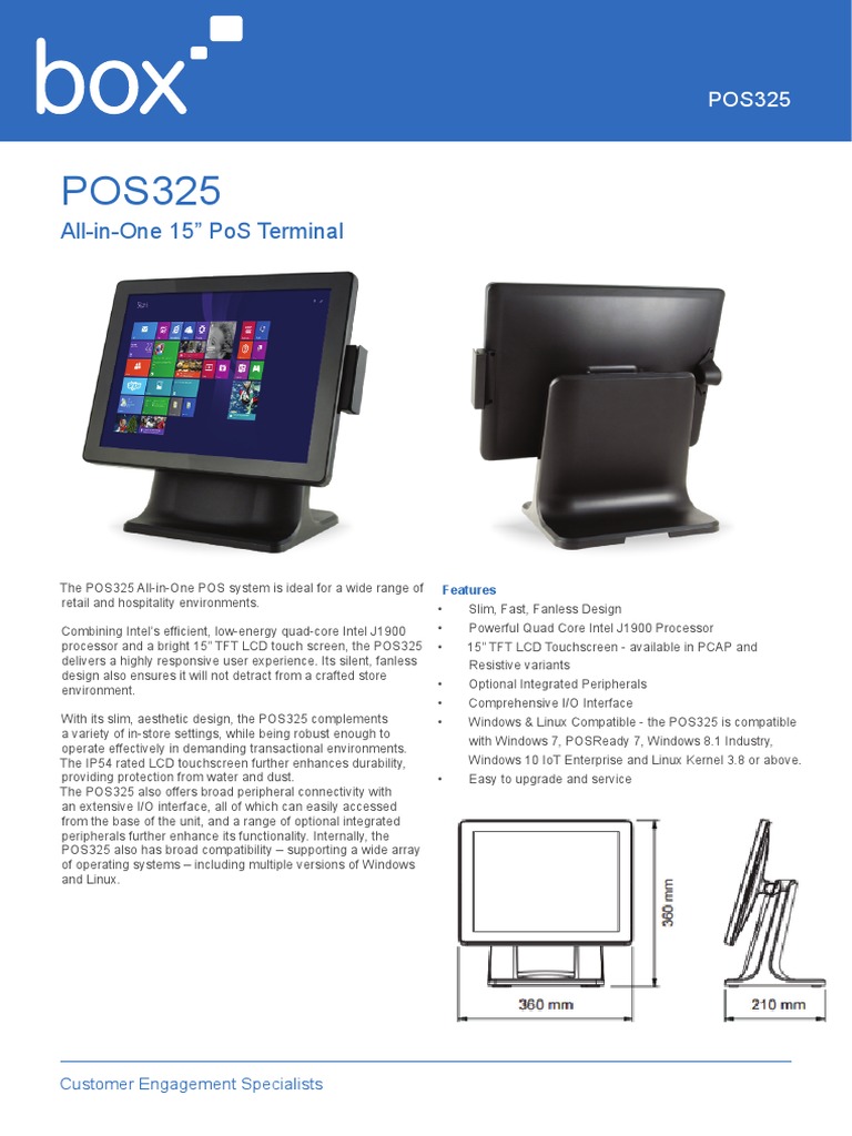 Pos325 30032017 | PDF | Touchscreen | Usb