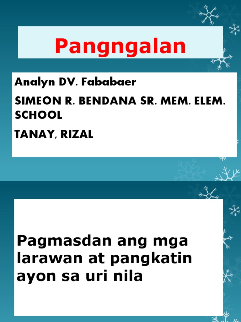 PANGNGALAN | PDF