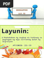 GRADE 10 Migrasyon Activity | PDF