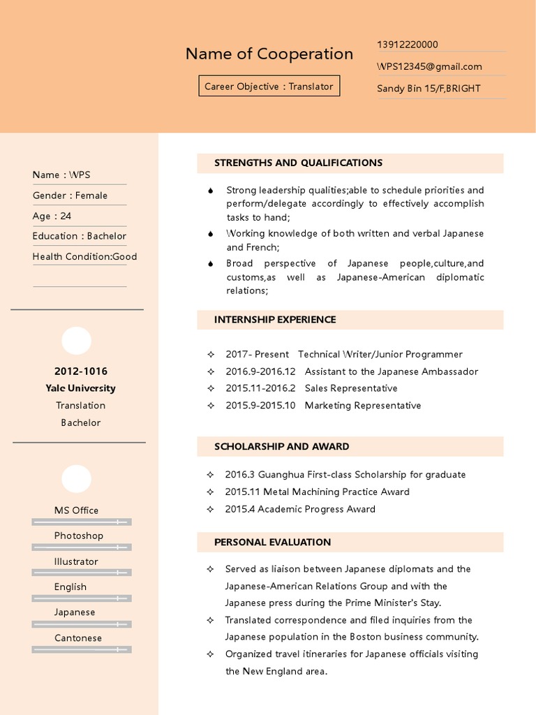 Japanese-American Diplomat Resume | PDF