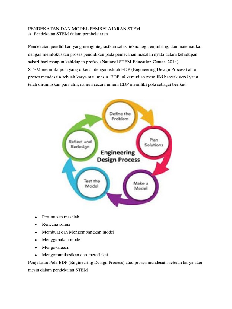 Pendekatan Dan Model Pembelajaran Stem | PDF