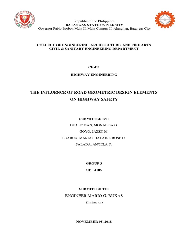 The Influence of Road Geometric Design Elements On Highway Safety | PDF ...