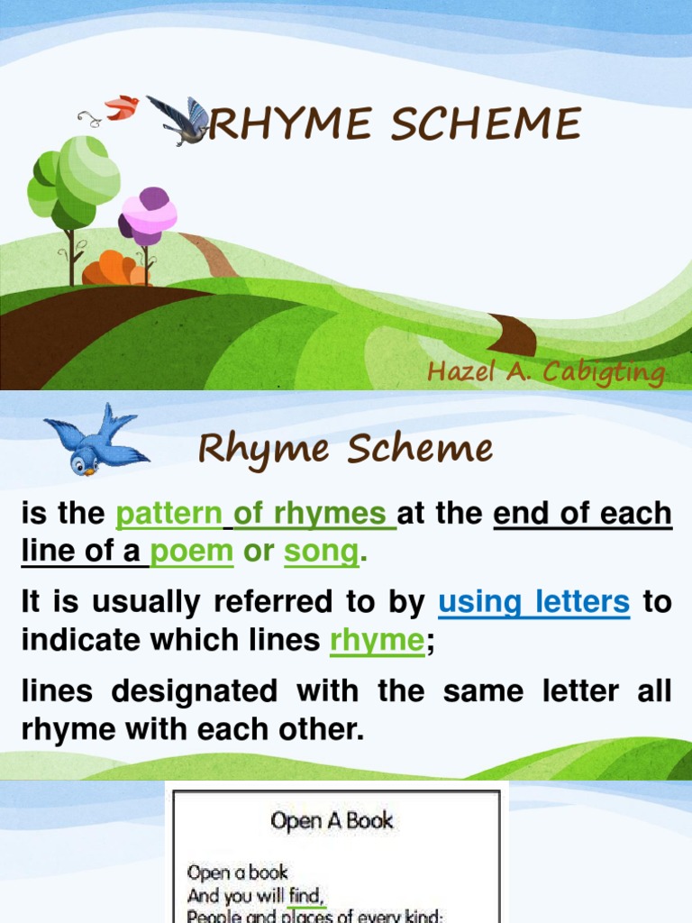 Understanding Rhyme Schemes in Poetry | PDF | Sonnets | Stanzaic Form