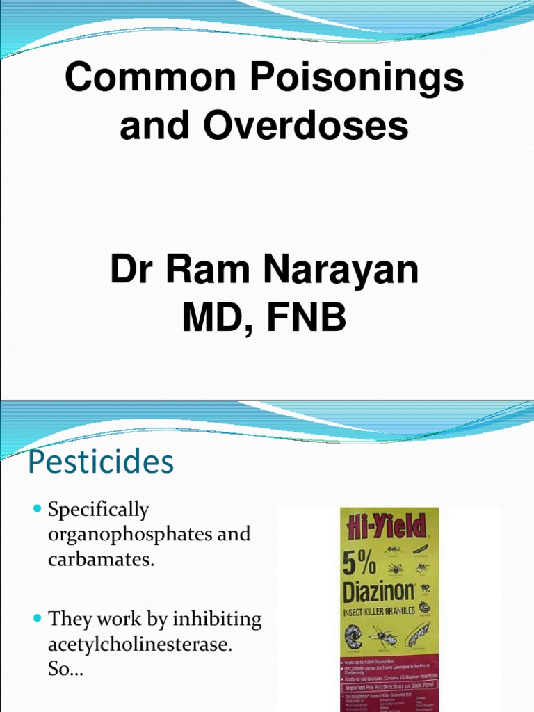 Common Poisonings (Toxidromes) 1 1 1 | Medical Specialties | Clinical ...