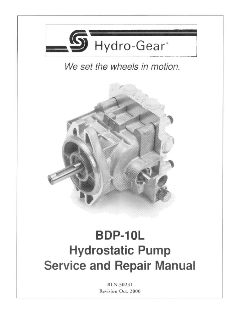 BDP 10L Hydro Pump | PDF