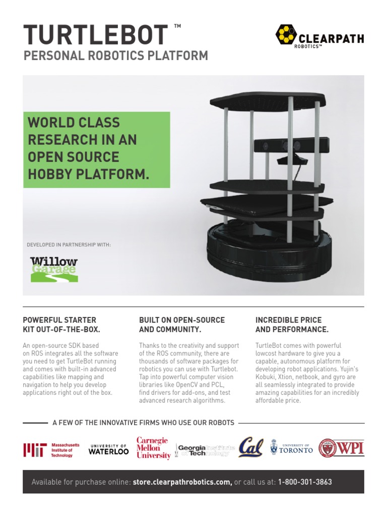 Turtlebot: World Class Research in An Open Source Hobby Platform | PDF ...