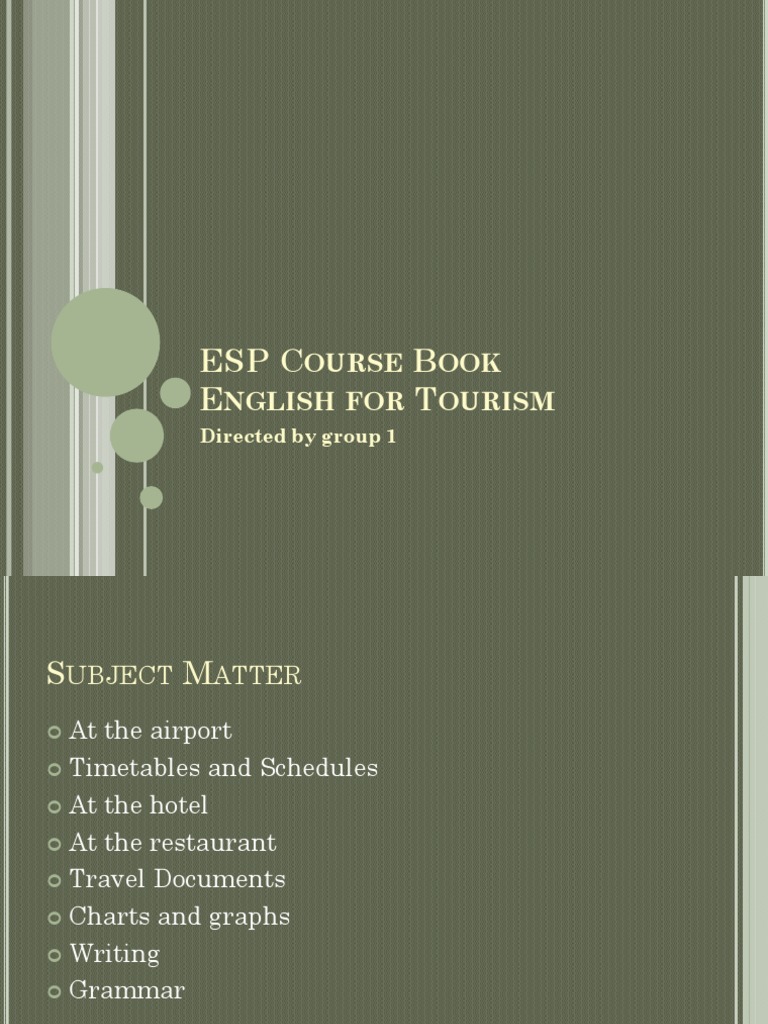 Esp Course Book (Edited) | PDF | Linguistics | Grammar