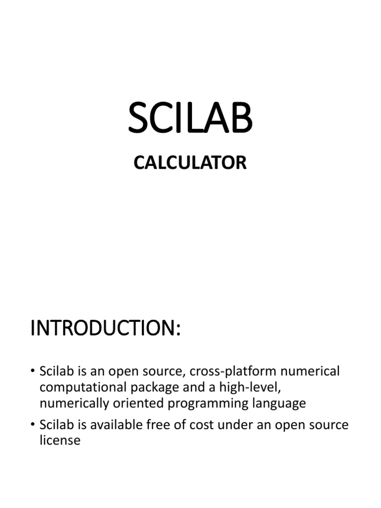 SCILAB | PDF | Computers