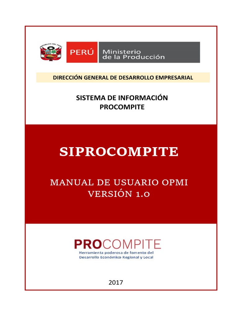Manual Siprocompite Opmi | PDF | Point and Click | Ventana (informática)