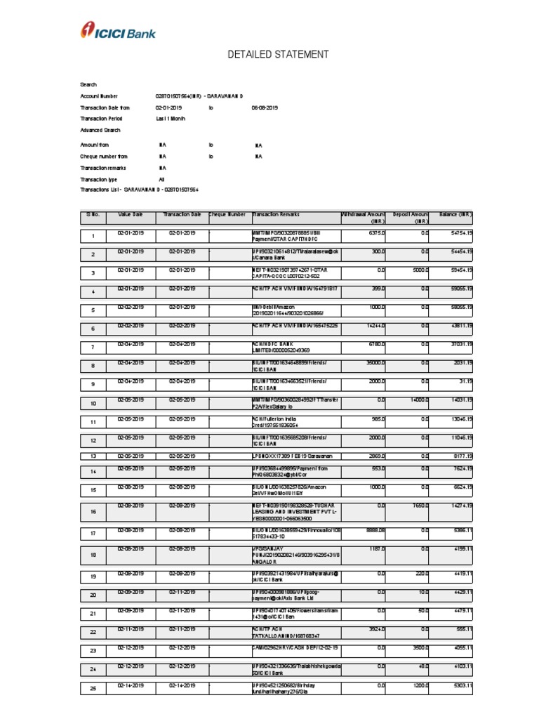 OpTransactionHistory08 06 2019 | PDF | Automated Clearing House | Cheque