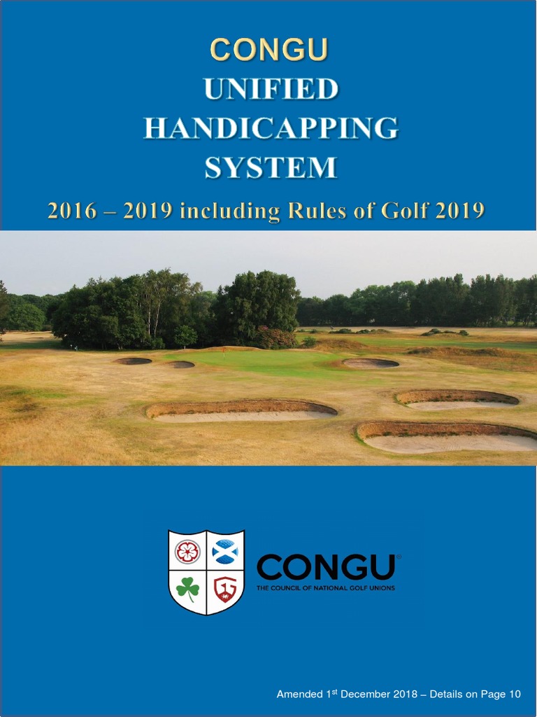 2019 Congu Manual | PDF | Golf Course | Precision Sports