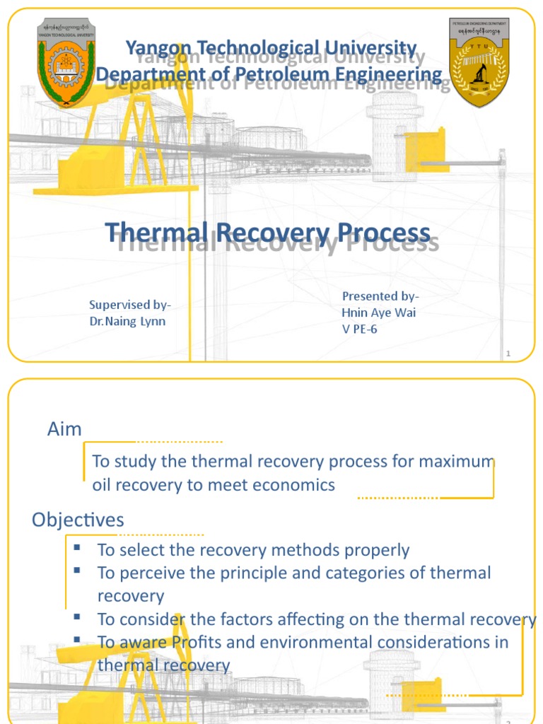 Thermal Enhanced Oil Recovery Methods | PDF | Enhanced Oil Recovery ...