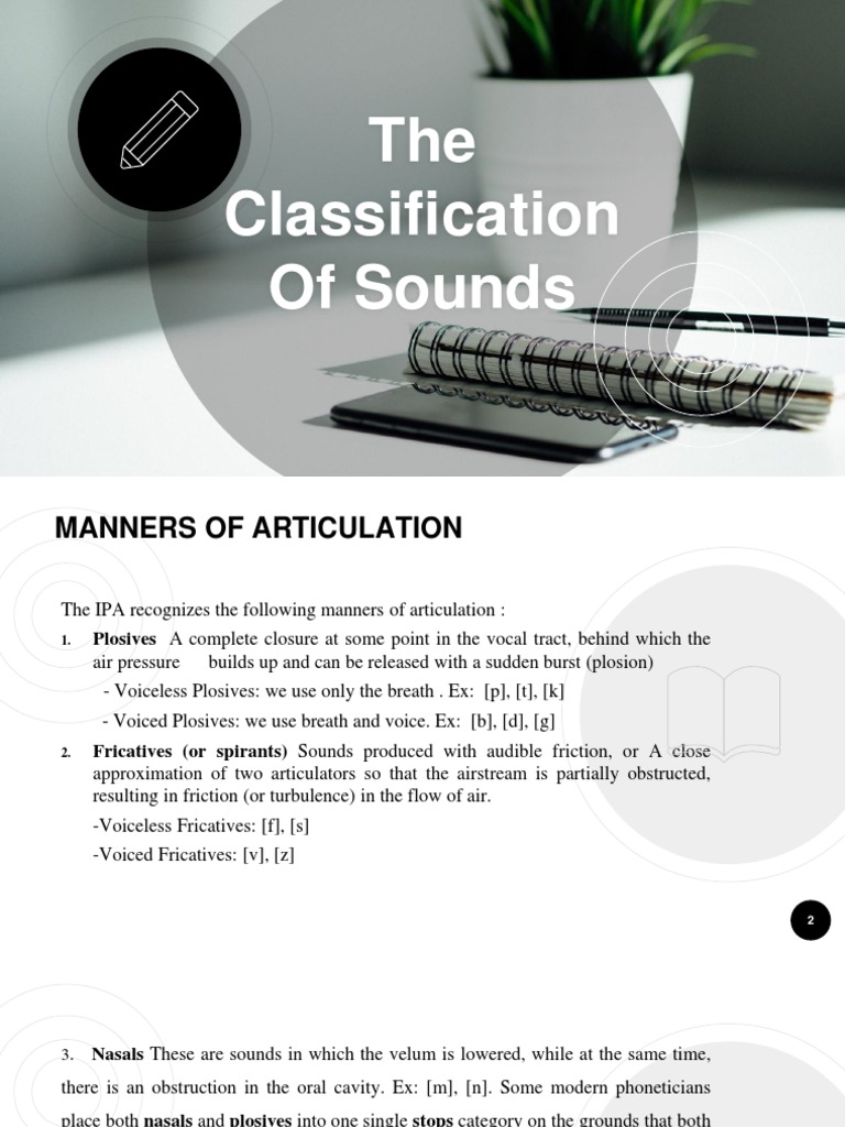 The Classification of Sounds | PDF | Phonology | Phonetics