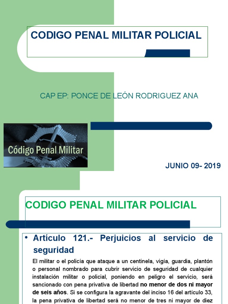 Codigo Penal Militar | PDF | Policía | Castigos