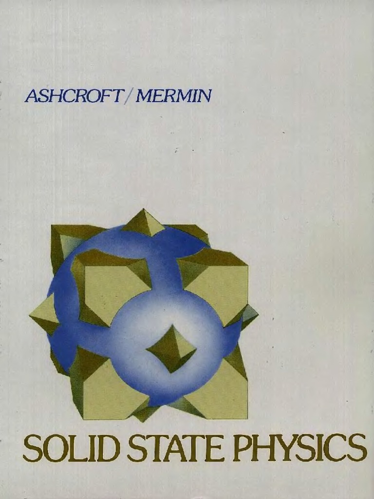 (Solid State Physics) Neil W. Ashcroft, N. David Mermin - (1976, Brooks ...