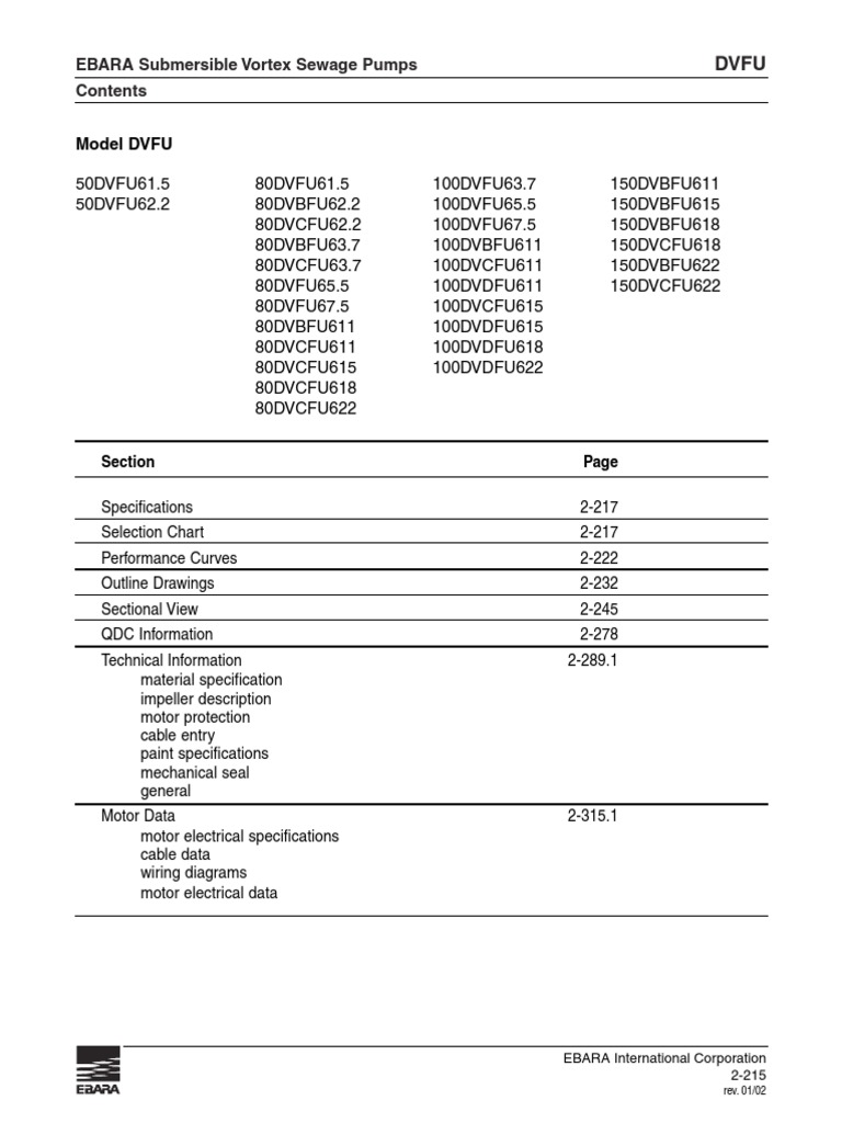 Ebara | PDF | Electric Motor | Horsepower