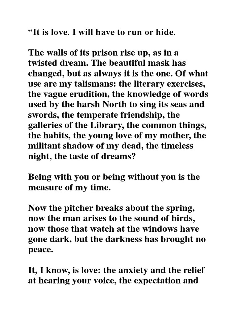 Un Poem - Borges