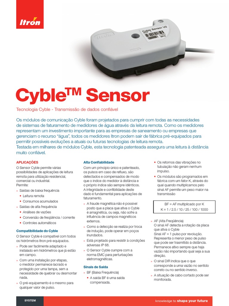 Cyble Sensor PB PT Lam Itron | PDF | Temperatura | Frequência