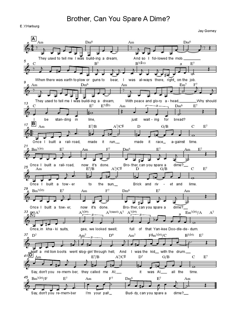 Brother, Can You Spare A Dime | PDF