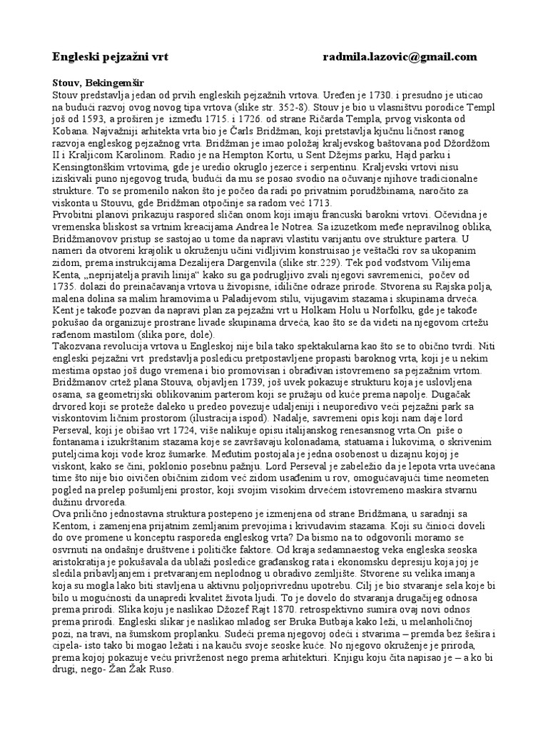 00 Engleski Pejzazni VRT | PDF