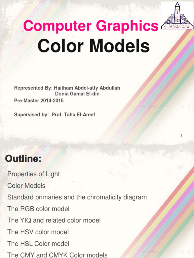 Computer Graphics: Color Models | PDF | Color | Rgb Color Model