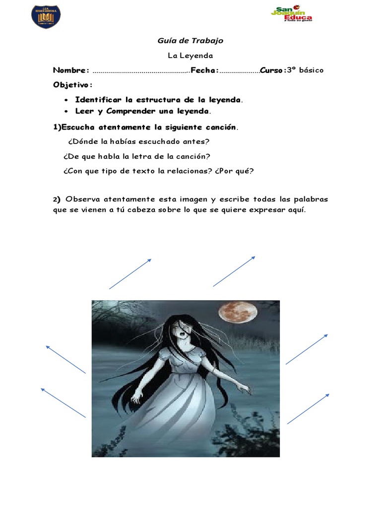 Guía de Trabajo La Llorona | PDF