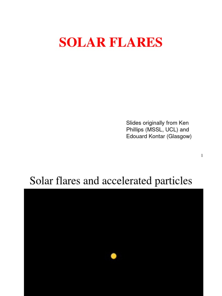 AP Lecture5 - Solar Flares | PDF | Solar Flare | Sun