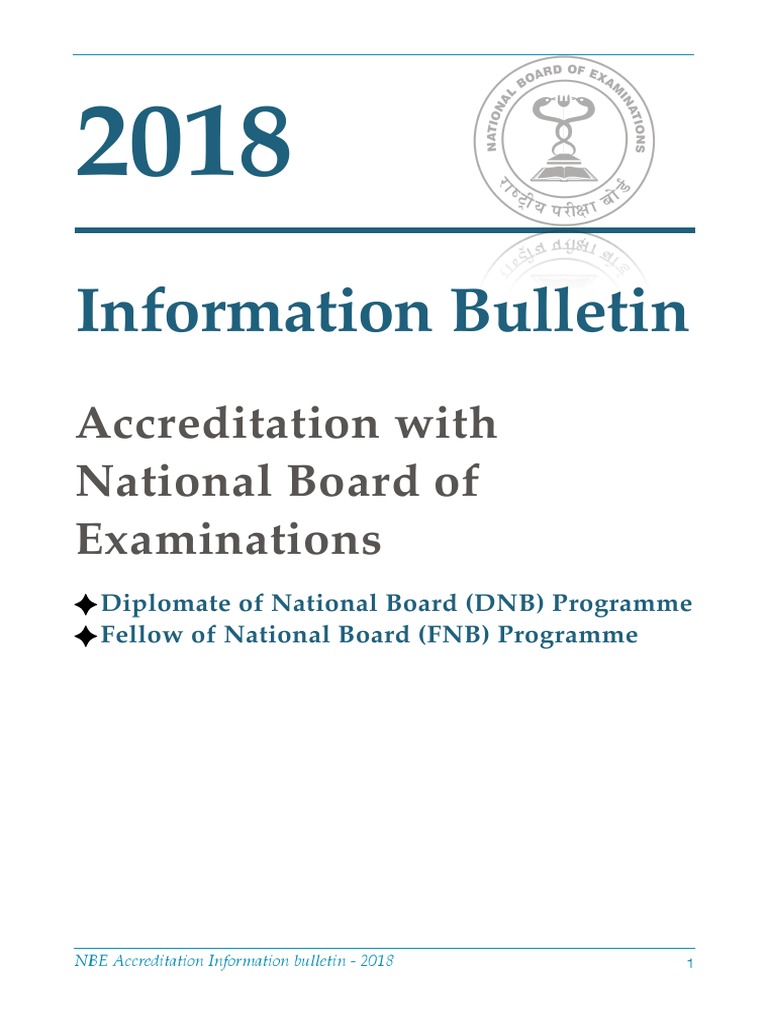 Information Bulletin 2018 | PDF | Doctor Of Medicine | Pediatrics