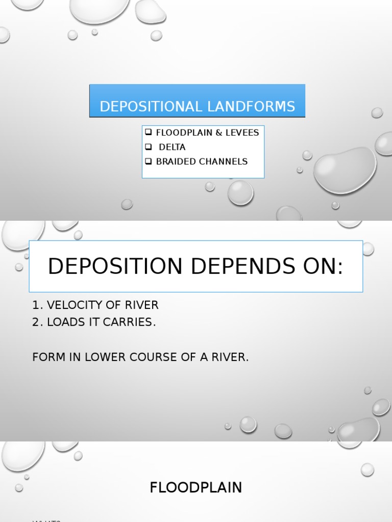 Depositional Landforms of Rivers: Floodplains, Deltas, and Braided Channels | PDF | River Delta ...