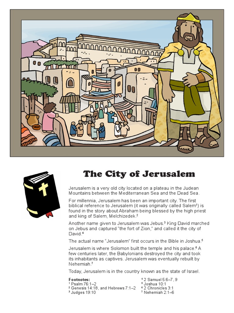 Cities of The Bible: The City of Jerusalem | PDF | Jerusalem | David