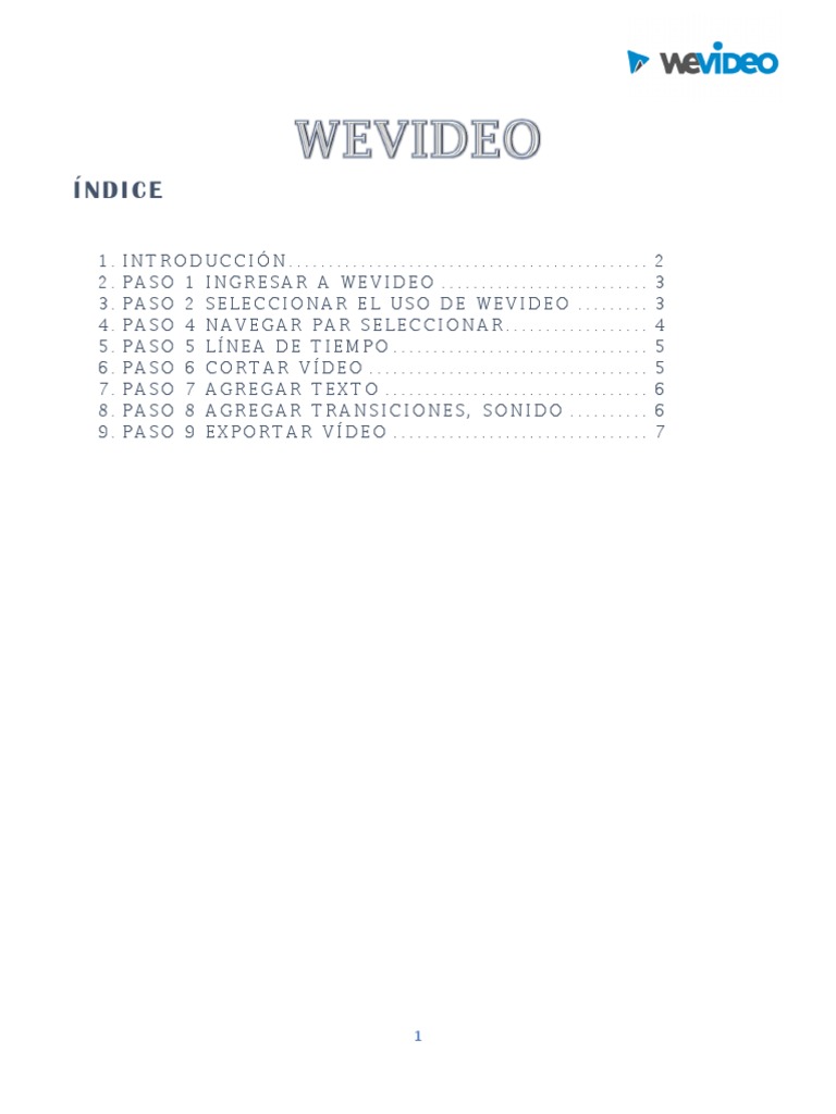 Tutorial Wevideo | PDF | Red mundial | Internet y web