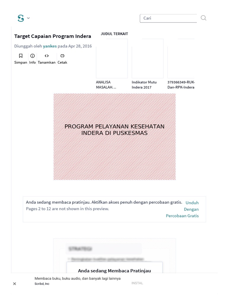 Target Capaian Program Indera | PDF