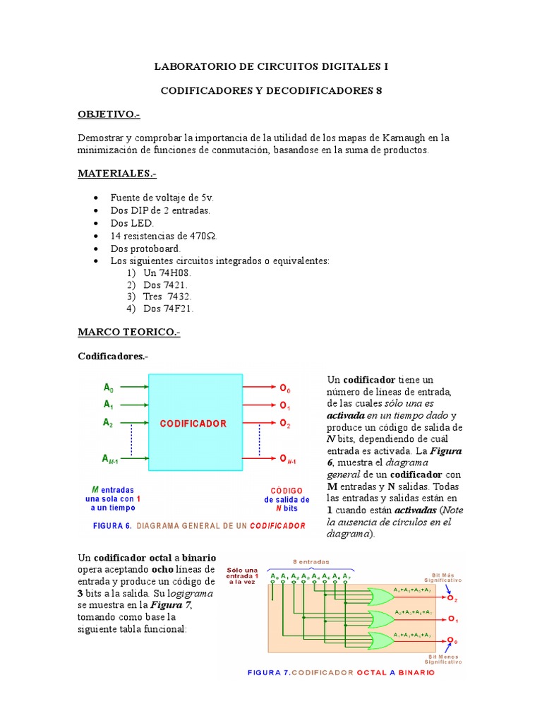 Codificadores y Decodificadores Digitales | PDF | Decimal codificado en ...