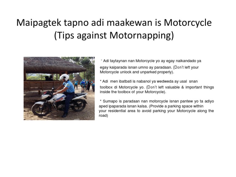 IEC Against Motornapping | PDF