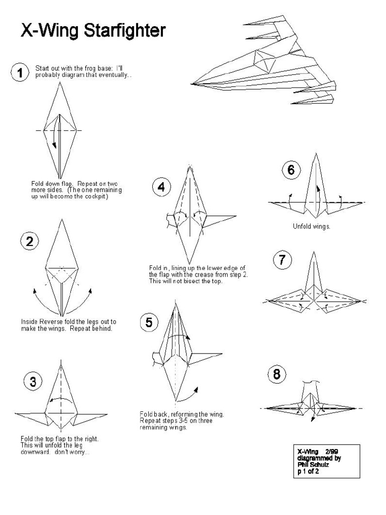 Origami - Star Wars - X-Wing StarFighter | PDF